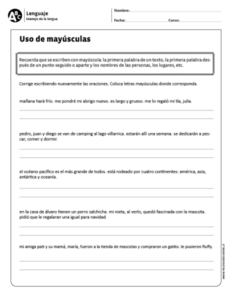 Trabajo práctica: mayúscula – Piaget Online